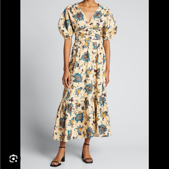 A.L.C. | Skirts | Alc Rylan Printed Puff Sleeve Top 2 Lucie Floral Maxi ...